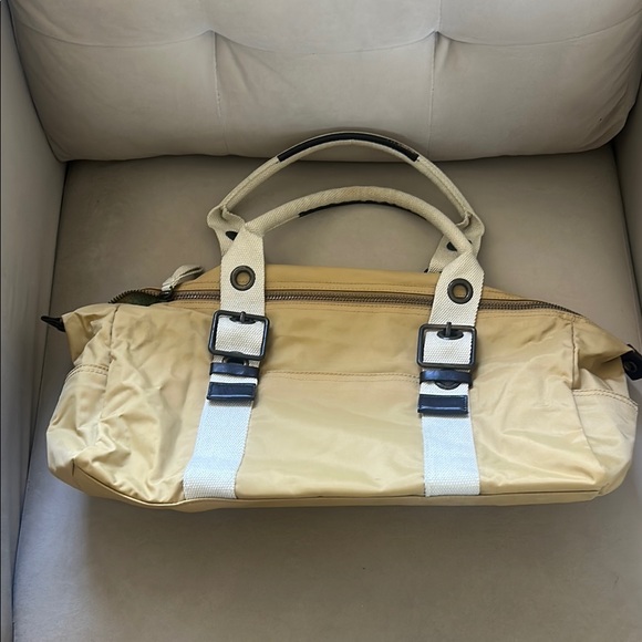 GAP | Bags | Tan And White Mens Bag | Poshmark